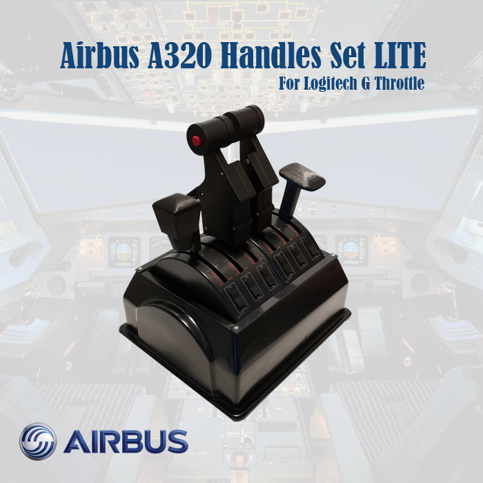 Airbus A320 Handles Set PRO for Logitech G Pro Throttle – Cockpit phD