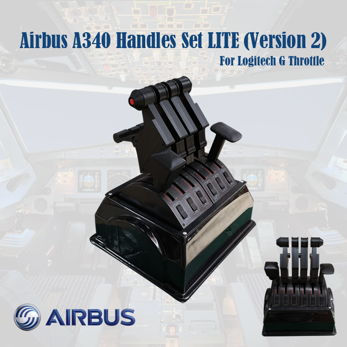 Airbus A330 Handles Set LITE for Logitech G Pro Throttle – Cockpit phD